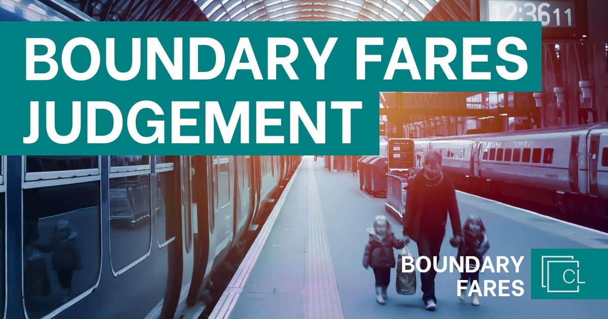 Boundary Fares - Justin Gutmann Wins in Court of Appeal - Charles ...